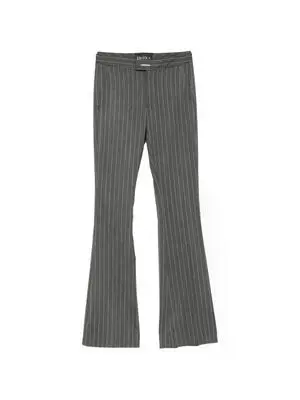 DONDUP Tailored Pinstripe Flare Trousers - Grey