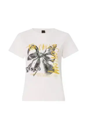 Pinko Graphic Print T-shirt - Neutrals