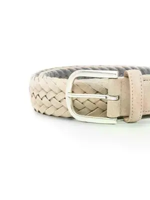 Canali Braided Leather Belt