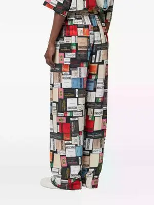 Moschino Printed Straight Leg Trousers