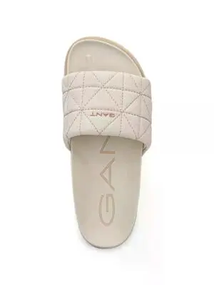 Gant Quilted Logo-print Slides