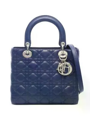 Dior Lady Cannage Handbag - Blue