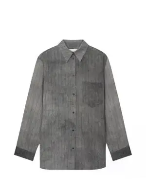 Nanushka Chaska Pinstripe Oversized Shirt