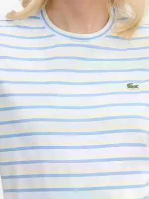 Lacoste Striped Logo Patch T-shirt