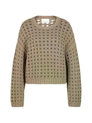 JUVIA Mirja Crochet-knit Sweater - Neutrals