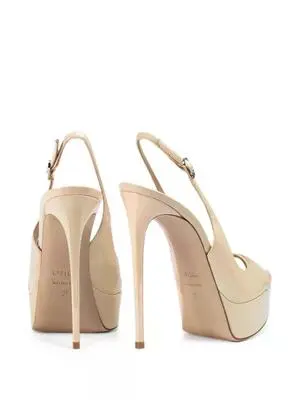LE SILLA Uma Platform Slingback Pumps