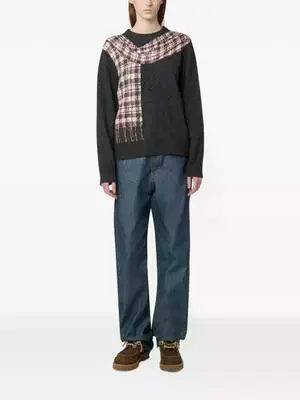 Moschino Trompe-l'oeil Scarf Print Sweater