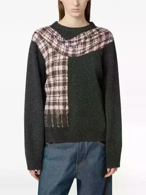 Moschino Trompe-l'oeil Scarf Print Sweater