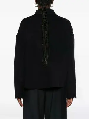 Fabiana Filippi Drop-shoulder Coat With Hardware Detail