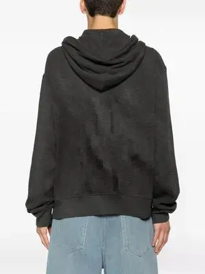 StÜssy Waffle-knit Zip-up Thermal Hoodie