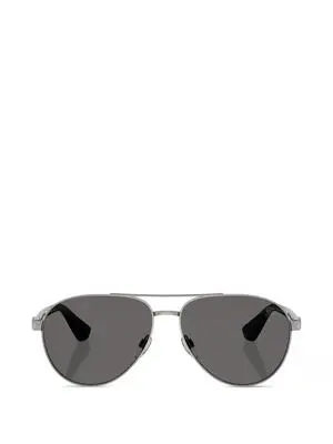 Burberry Pilot-frame Sunglasses - Silver