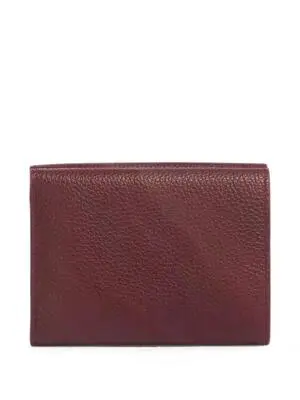 Marni Burgundy Leather Mending Tri-fold Wallet