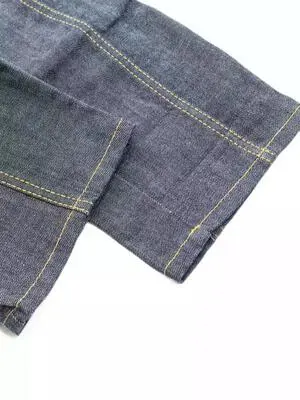 LOUIS VUITTON Monogram Print Straight Leg Jeans