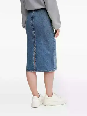 BENETTON Denim Midi Skirt