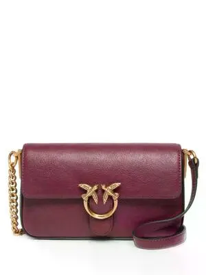 Pinko Love Birds Leather Shoulder Bag