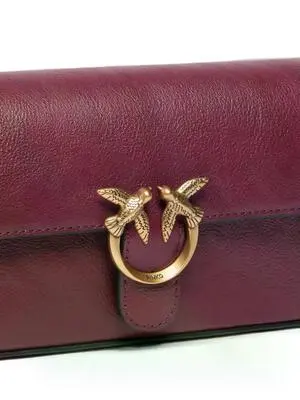 Pinko Love Birds Leather Shoulder Bag