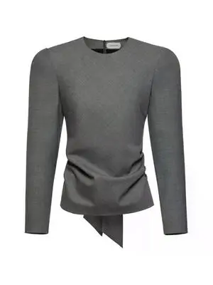 Magda Butrym Draped Back-tie Blouse