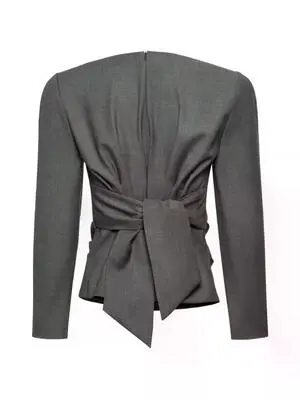 Magda Butrym Draped Back-tie Blouse