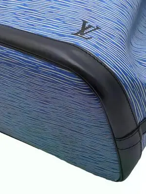LOUIS VUITTON 2017 Epi Denim Petit Bicolor Noe Bucket Bag