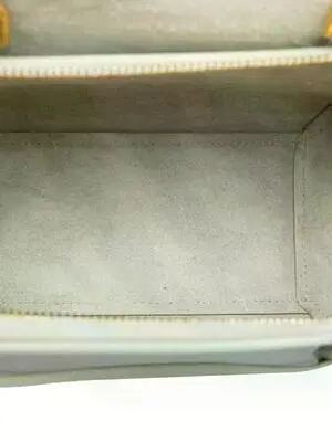 Celine Grained Calfskin Belt Bag Satchel - Grey