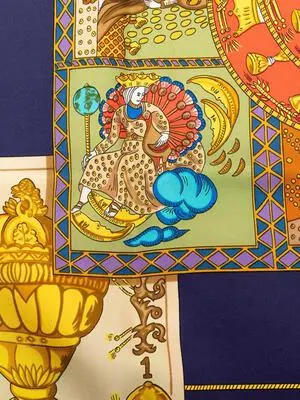 Hermès 1991 Le Tarot Silk Scarf 90 Scarves