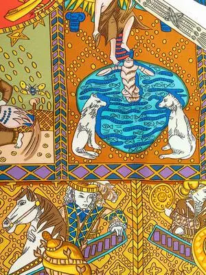 Hermès 1991 Le Tarot Silk Scarf 90 Scarves