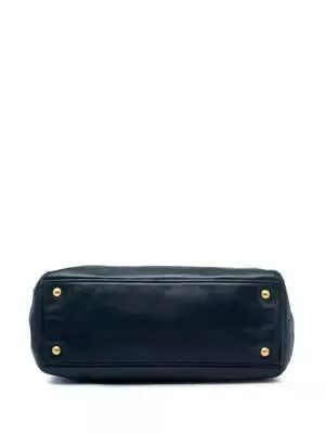 Prada 2010-2026 Soft Calf Double Zip Convertible Tote Satchel