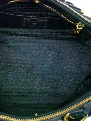 Prada 2010-2026 Soft Calf Double Zip Convertible Tote Satchel