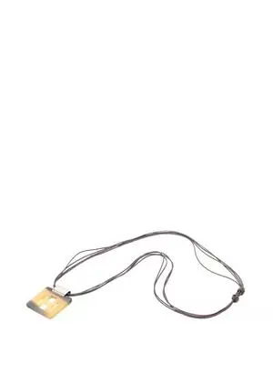Hermès Buffalo Horn Pendant Necklace