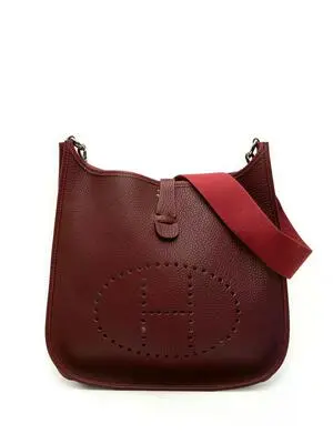 Hermès 2002 Togo Evelyne I 33 Crossbody Bag - Red