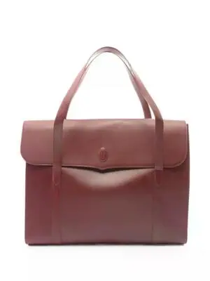 Cartier 2010s Must De Leather Tote Bag - Red