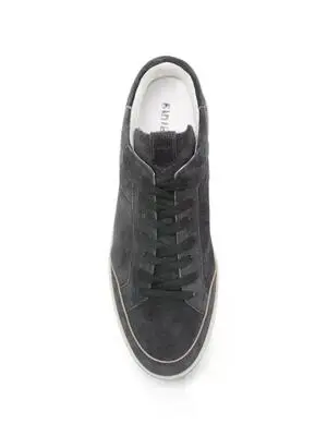 Canali Panelled Lace-up Suede Sneakers