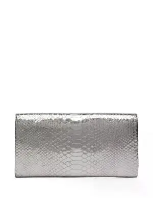 TOM FORD Python-effect Push-lock Clutch Bag