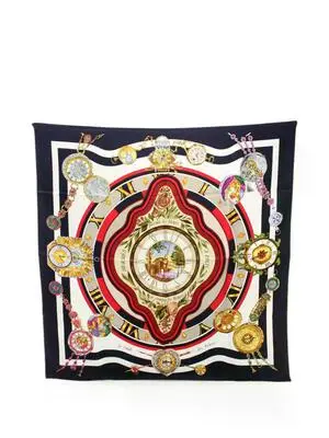 Hermès 2010s Parmi Les Fleurs Je Compte Les Heures Scarf