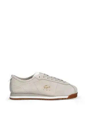 Lacoste Suede Logo Plaque Sneakers - Neutrals