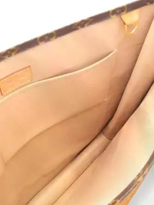 LOUIS VUITTON Sac Plat Monogram Tote Bag - Brown
