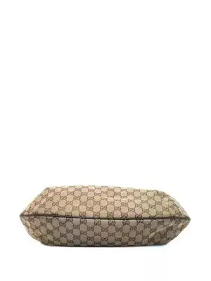 Gucci 2000-2015 Gg Canvas Web Half Moon Crossbody Bag