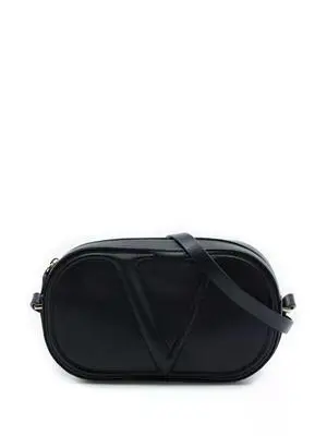 Valentino Garavani 2018-2026 Leather Vlogo Walk Crossbody Bag - Black