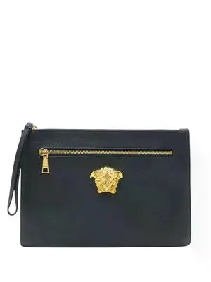 Versace La Medusa Palazzo Leather Clutch Bag