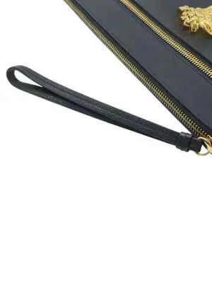 Versace La Medusa Palazzo Leather Clutch Bag