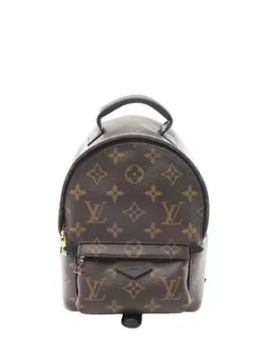 LOUIS VUITTON 2017 Monogram Mini Palm Springs Backpack - Brown