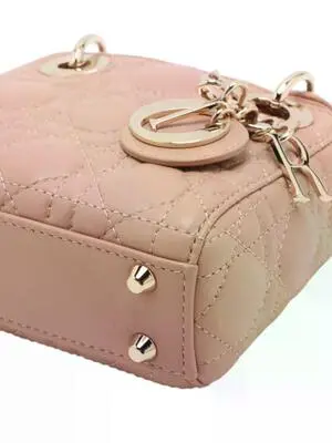 Dior 2021 Micro Lambskin Cannage Lady Satchel
