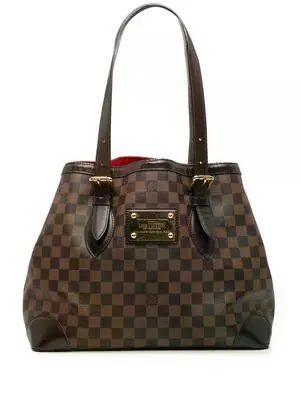 LOUIS VUITTON 2011 Damier Ebene Hampstead Mm Tote Bag - Brown