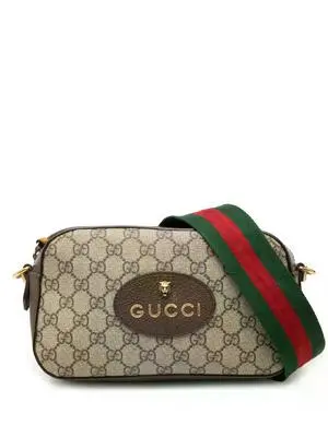 Gucci 2000-2015 Gg Supreme Web Neo Vintage Crossbody Bag - Neutrals