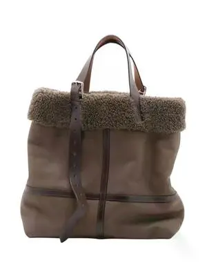 Hermès 2018 Clemence Shearling Etriviere Aviator Tote Bag
