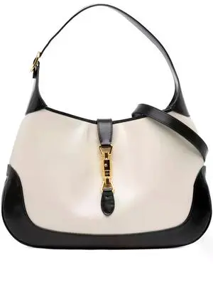 Gucci 2016-2026 Medium Bicolor Calfskin Jackie 1961 Crossbody Bag - White
