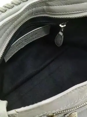 Balenciaga Mini Lambskin Motocross Giant 21 City Satchel - Grey