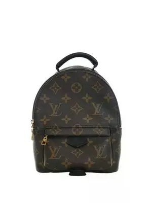 LOUIS VUITTON 2021-2026 Monogram Mini Palm Springs Backpack - Brown