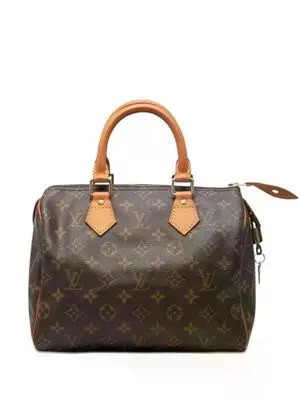 LOUIS VUITTON 2000 Monogram Speedy 25 Boston Bag - Brown