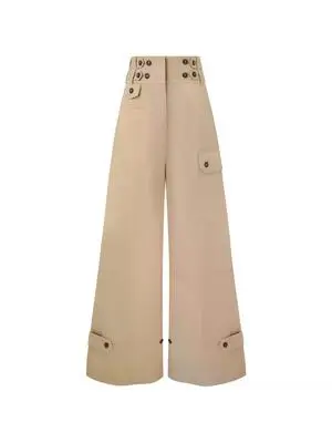 Zimmermann Rebellion Button-embellished Palazzo Pants